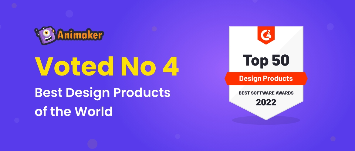 Announcement Alert: Animaker wins No.4 Best Design product of the year ...