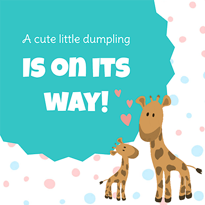 Free Customisable Baby Shower Invitation Templates | Animaker
